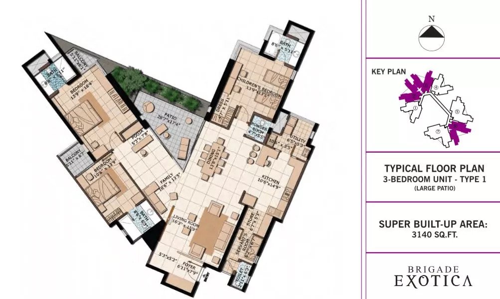 Brigade Exotica Apartments in Old Madras Road- Maven Realty